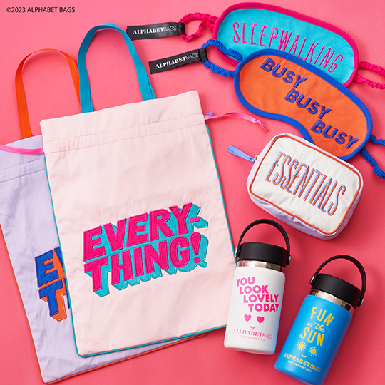 『alphabet Bags』とplazaがコラボレーション!plaza限定アイテムでカラフルな1年をスタートしよう! Na Nanto